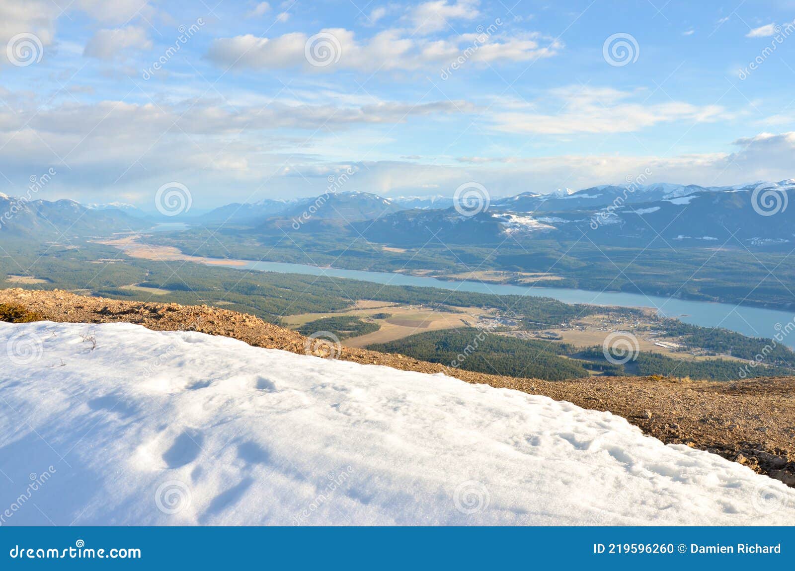 Columbia Valley, and Columbia River in Spring Stock Photo - Image of ...