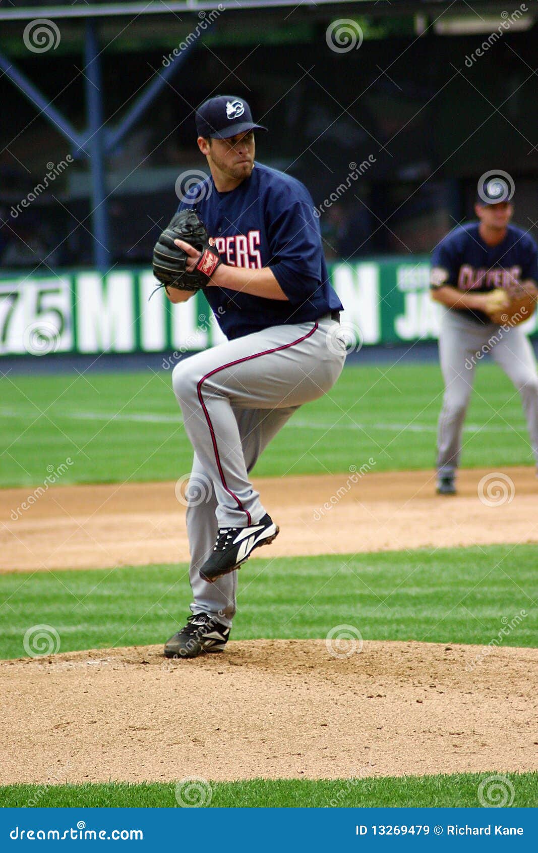 Columbus Clippers Pitcher in Windup Editorial Stock Image - Image of ...
