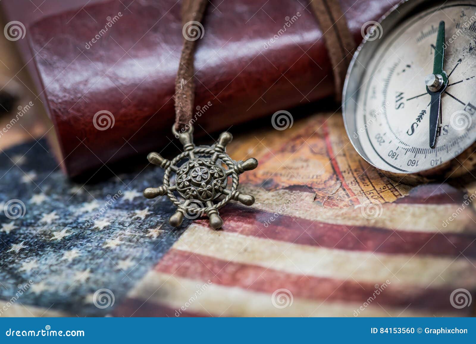 Columbus and compass stock photo. Image of history, flag - 84153560