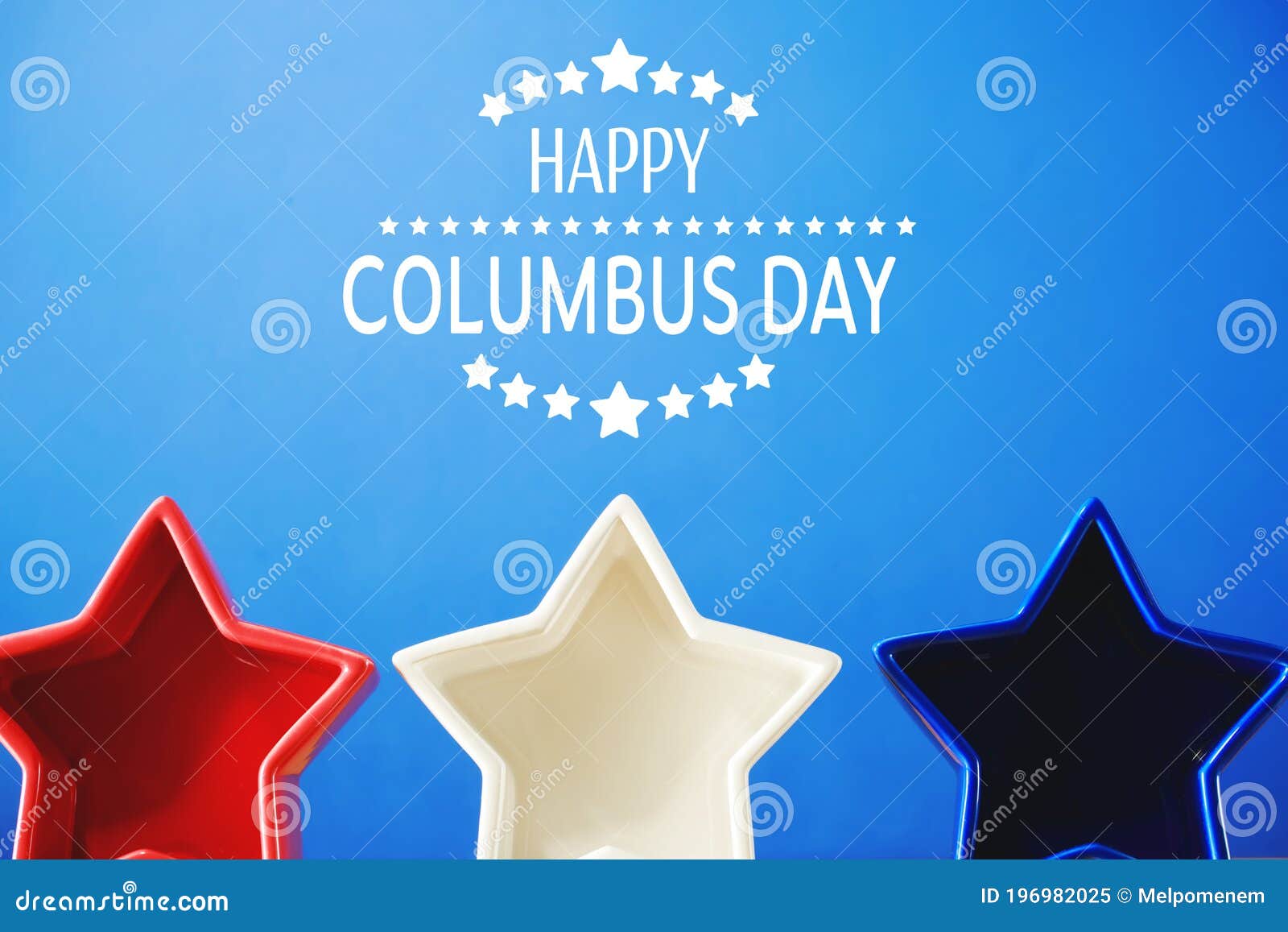 Columbus day message stock image. Image of collection - 196982025