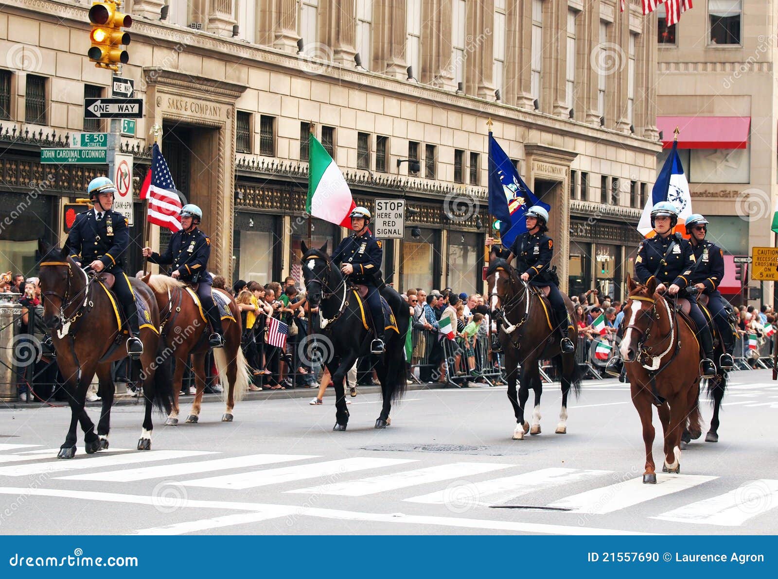 Columbus Day Parade editorial image. Image of mounted - 21557690