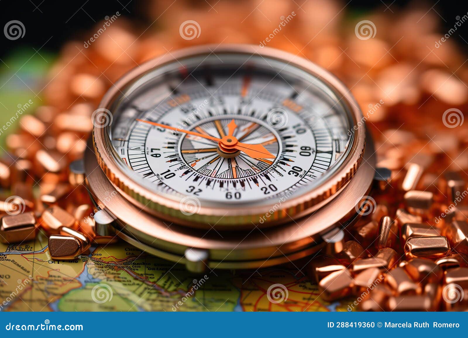 Columbus Day, World Map with Compass. AI Generated Stock Illustration ...