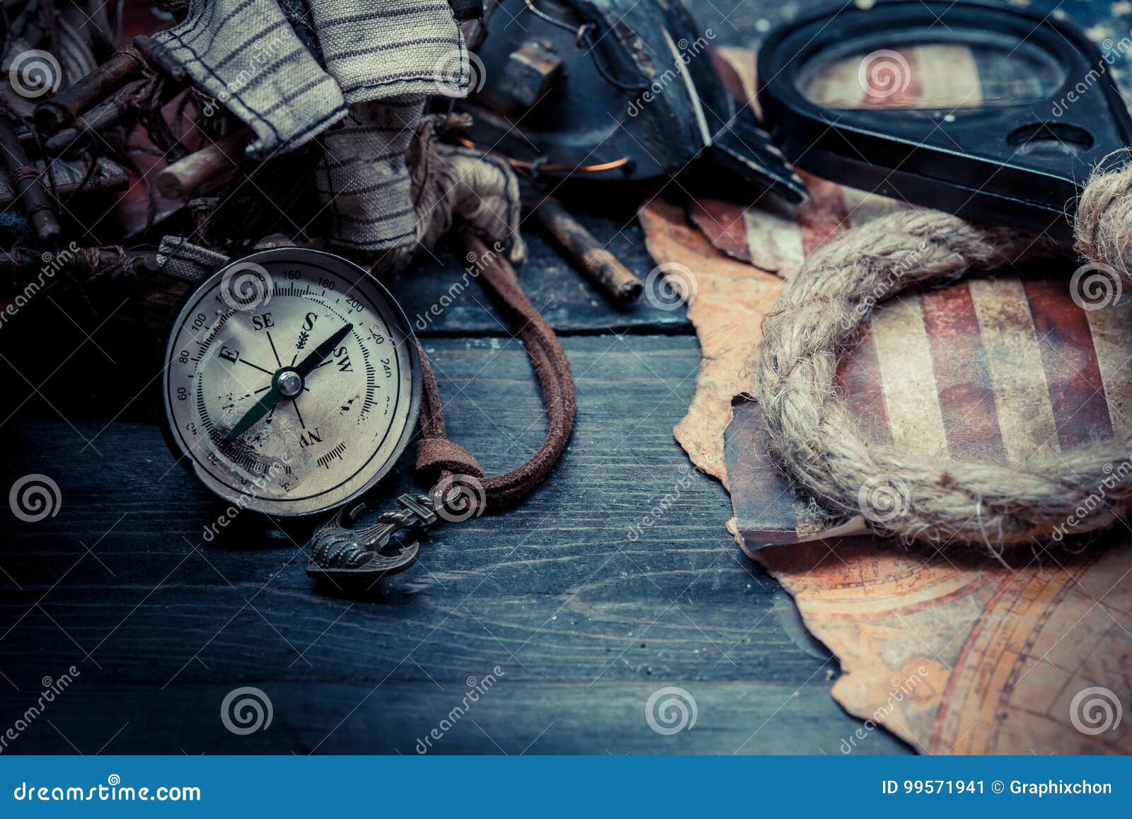 Columbus and exploration stock image. Image of compass - 99571941