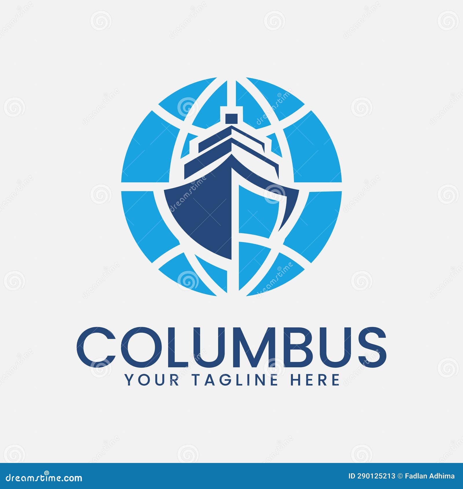 Columbus Logo Icon Template Concept Stock Illustration - Illustration ...