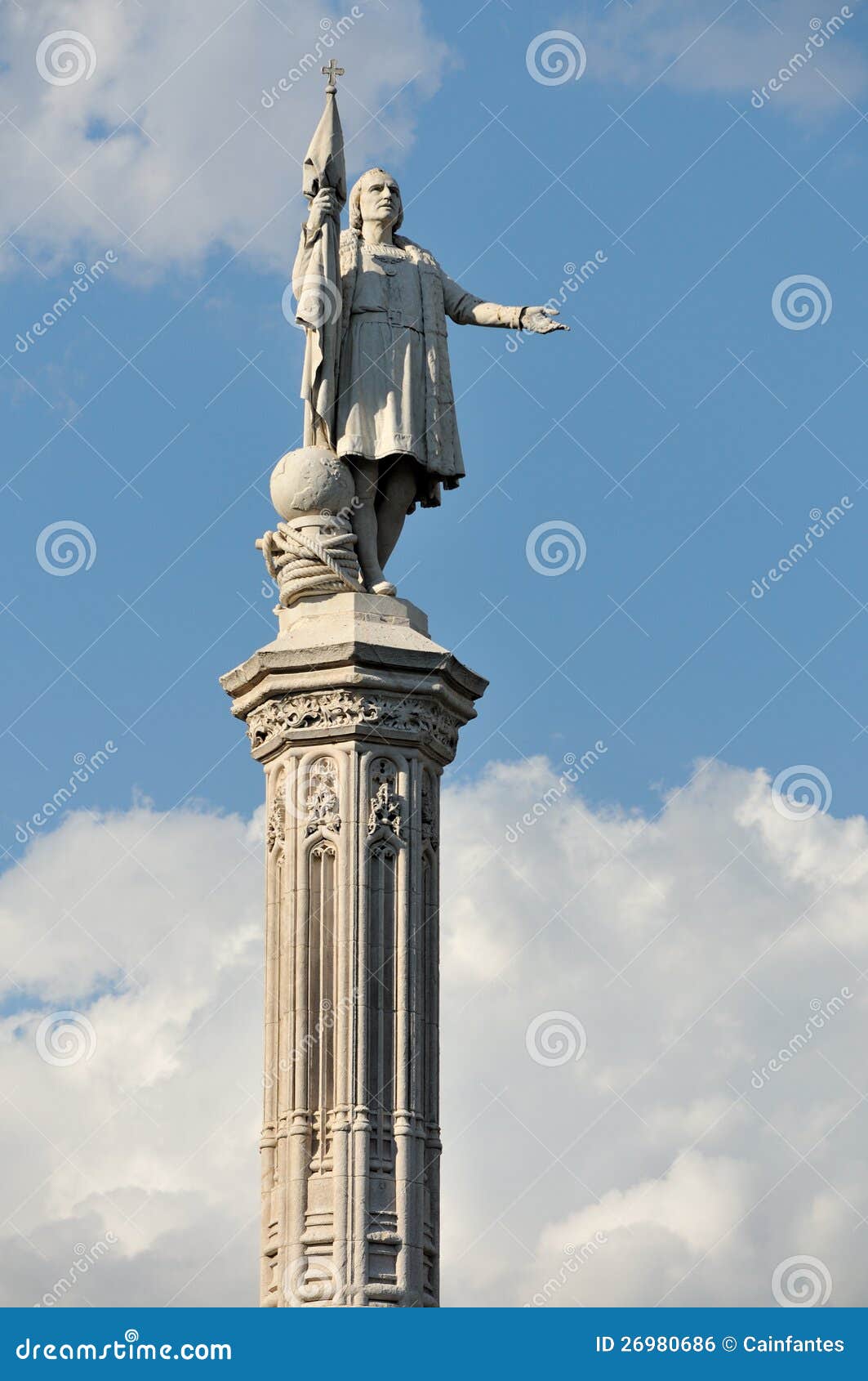 Columbus Monument stock photo. Image of tourism, monument - 26980686