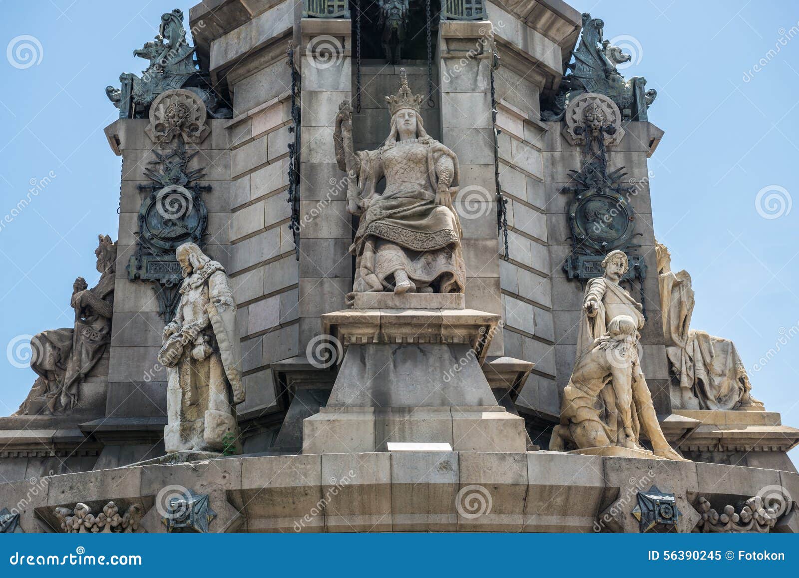 Columbus Monument stock image. Image of colombo, spanish - 56390245