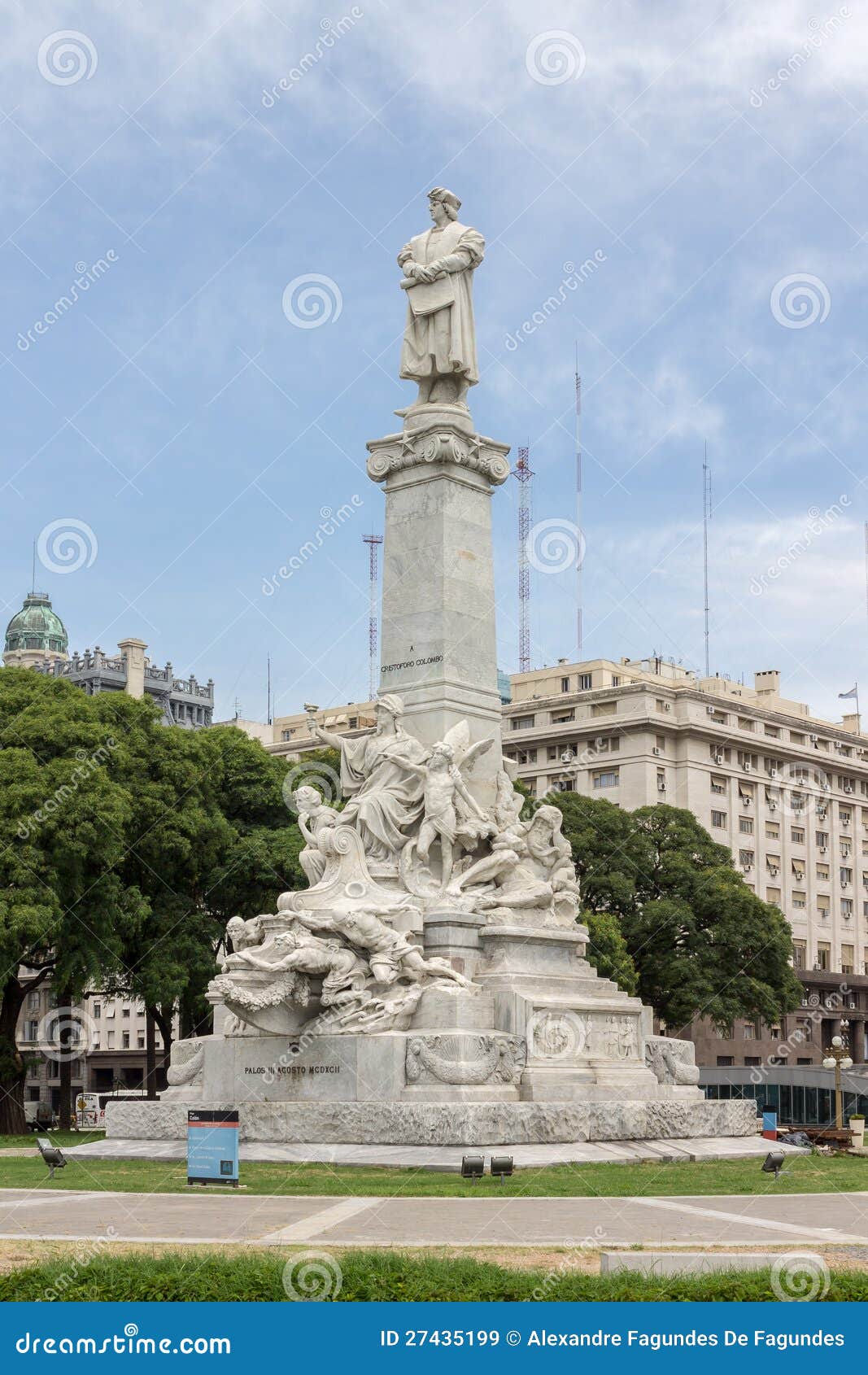 Columbus Monument Buenos Aires Editorial Stock Image - Image of ...
