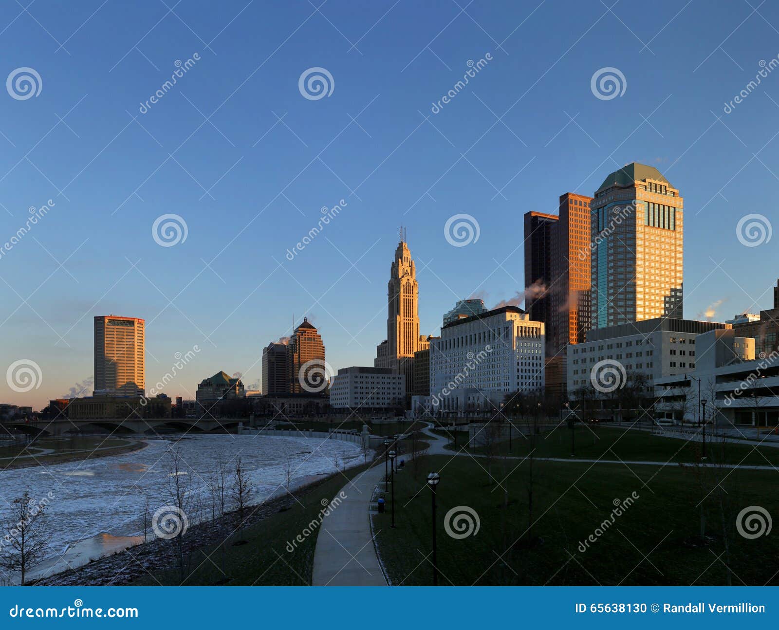 Columbus, Ohio skyline stock photo. Image of background - 65638130