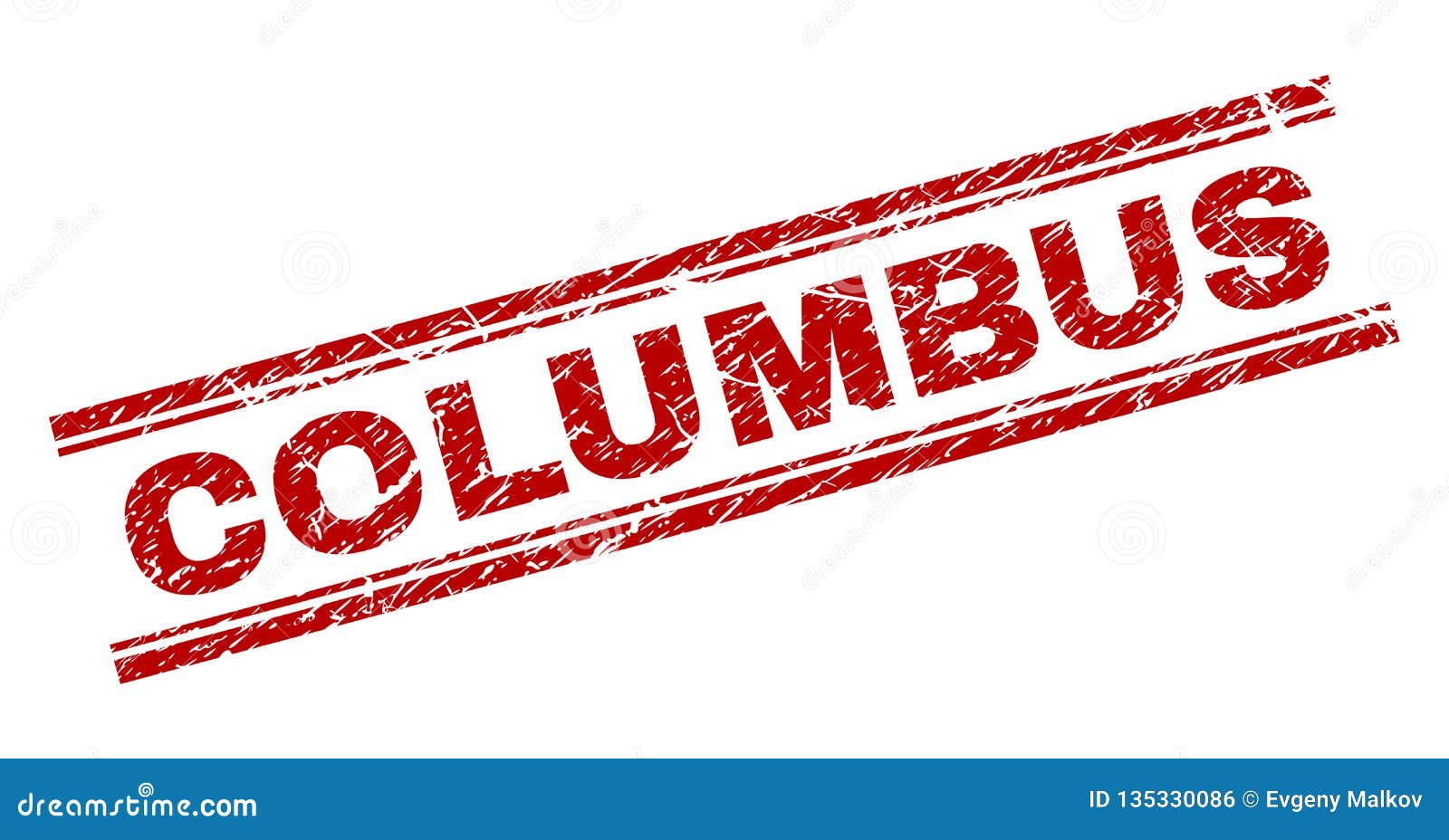 Grunge Textured COLUMBUS Stamp Seal Stock Vector - Illustration of ...
