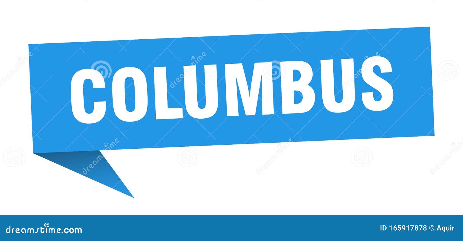 Columbus Sticker. Columbus Signpost Pointer Sign Stock Vector ...