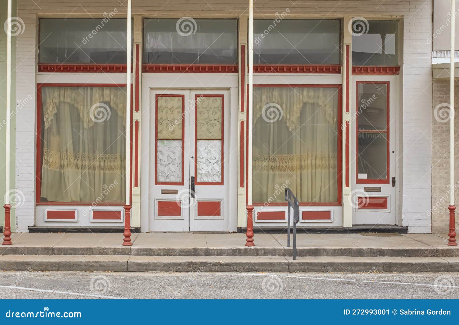 Columbus Texas Storefront stock image. Image of door - 272993001