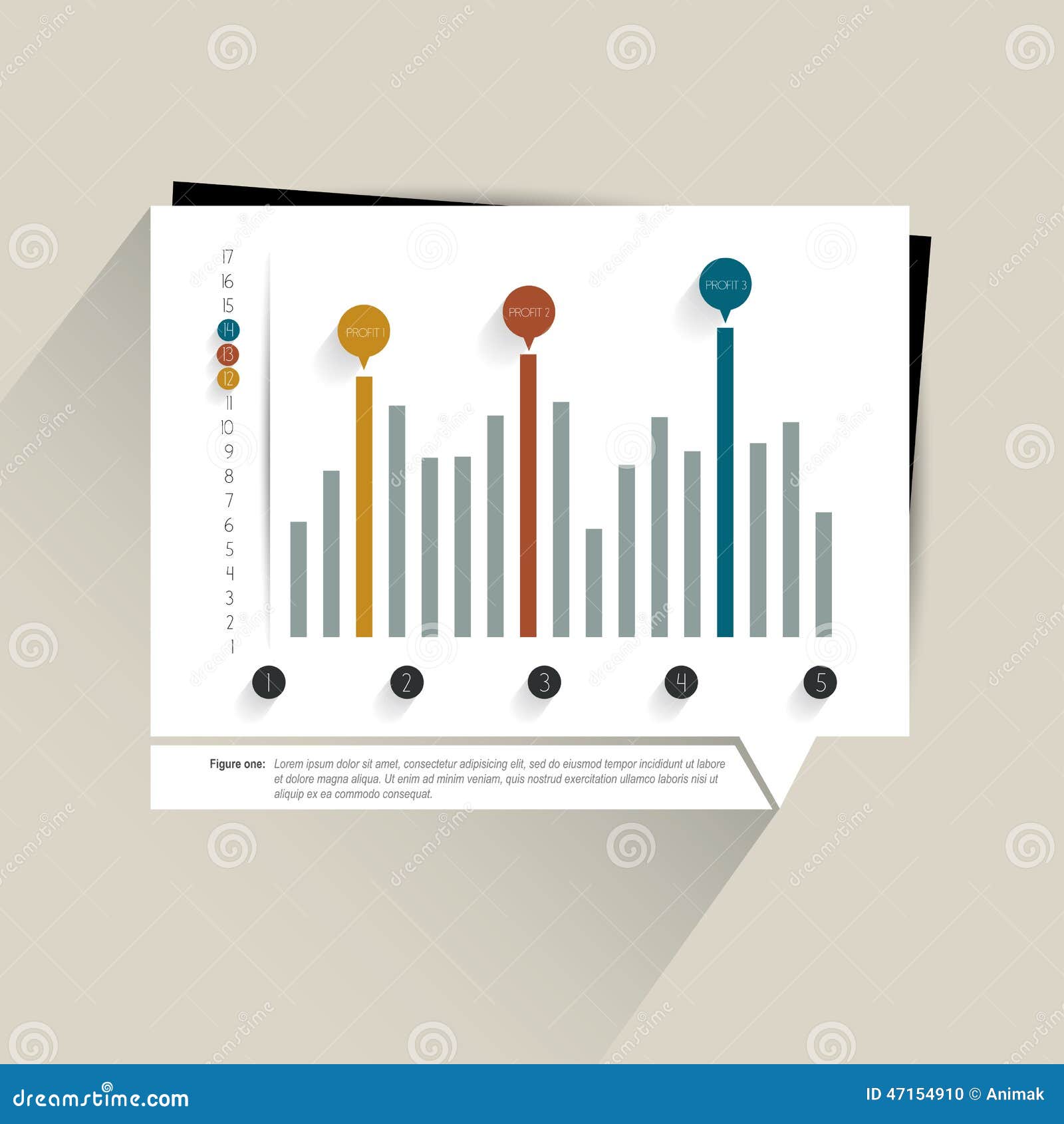 Colummn Chart, Graph. Simply Color Editable Stock Vector - Illustration ...
