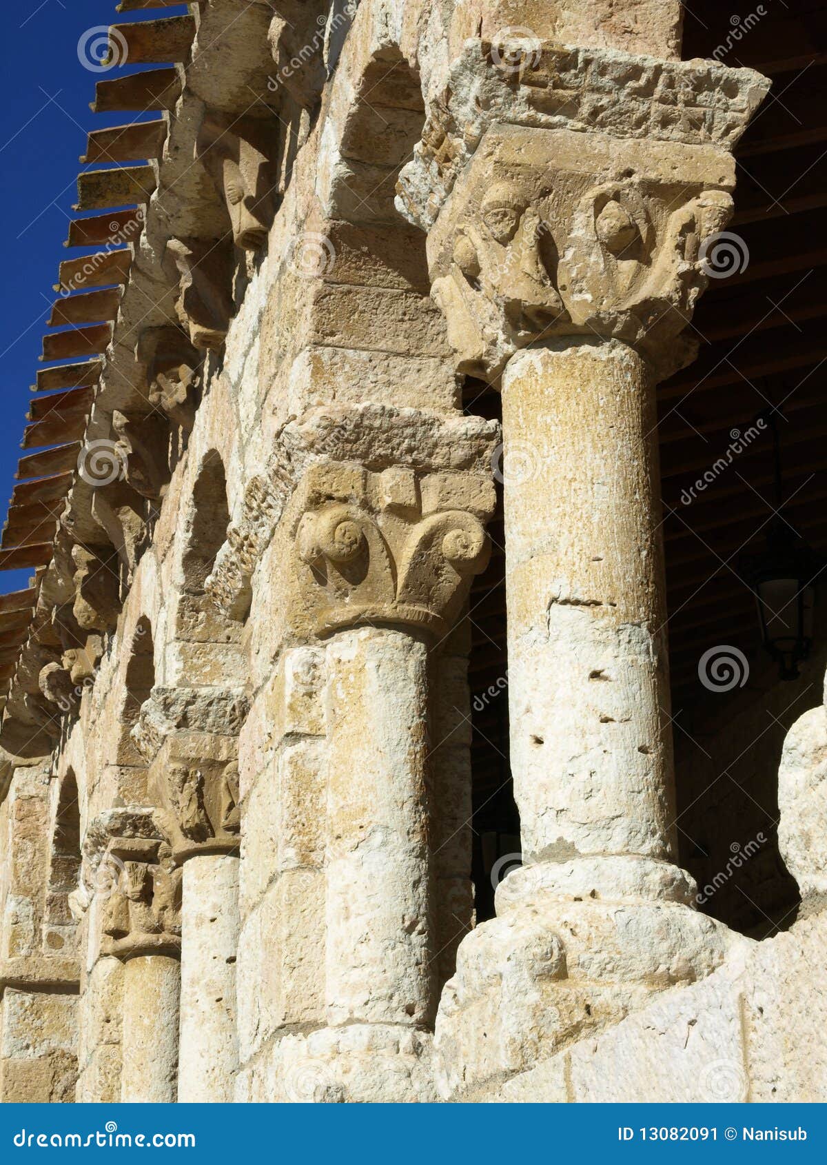 Column stock image. Image of soria, chapel, pillar, romanesque - 13082091