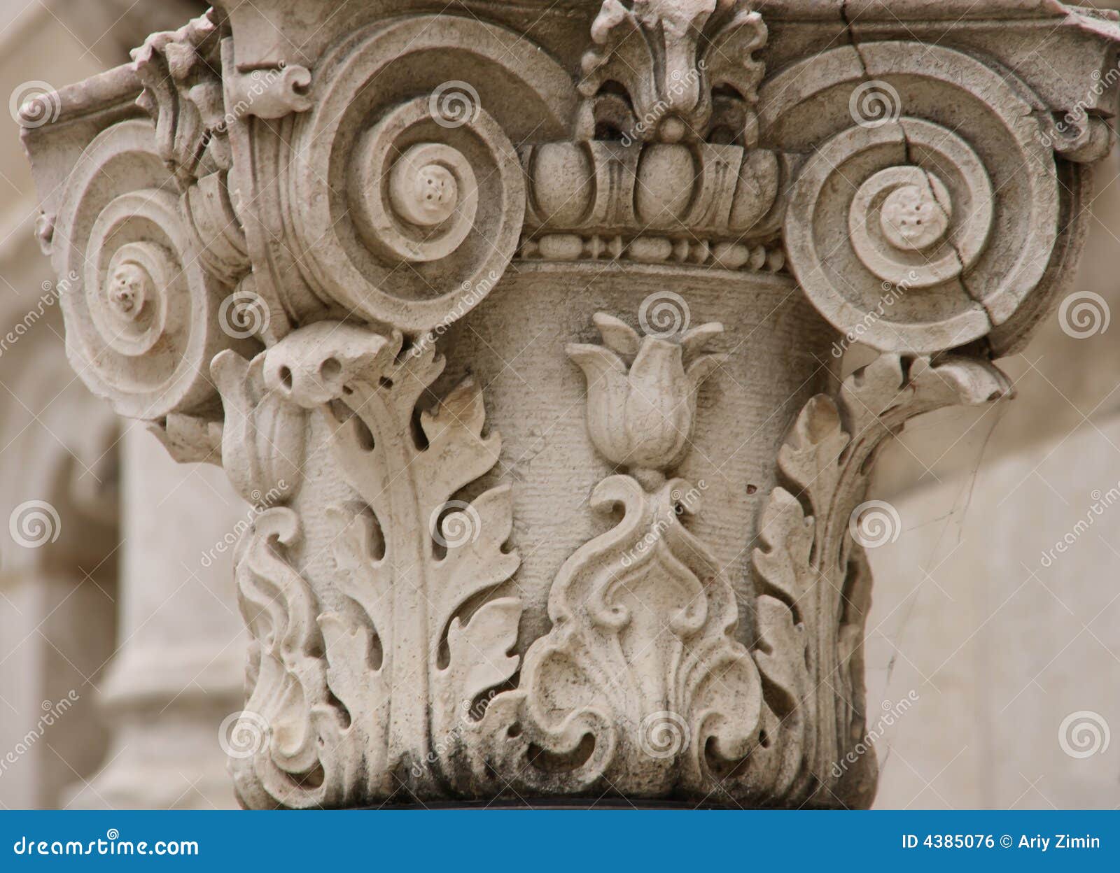 Column stock photo. Image of exterior, building, engraved - 4385076