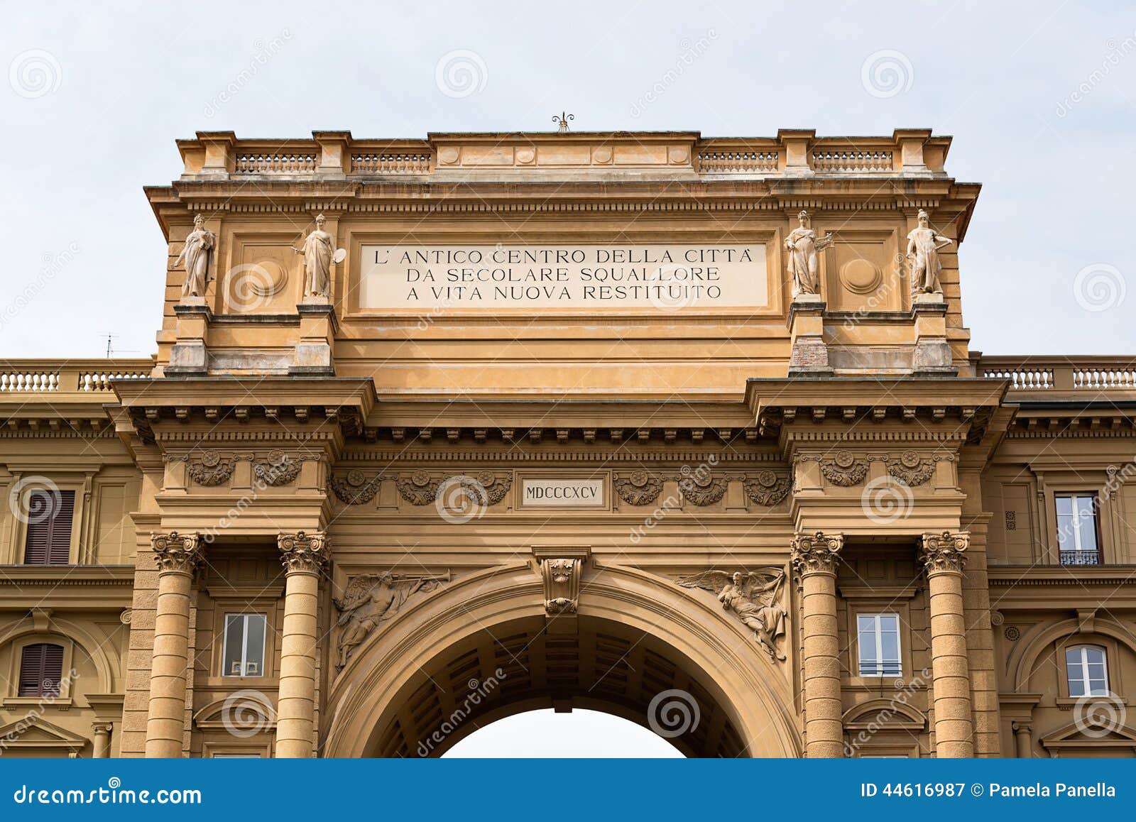 Column of Abundance, Florence Stock Image - Image of piazza, cardus ...