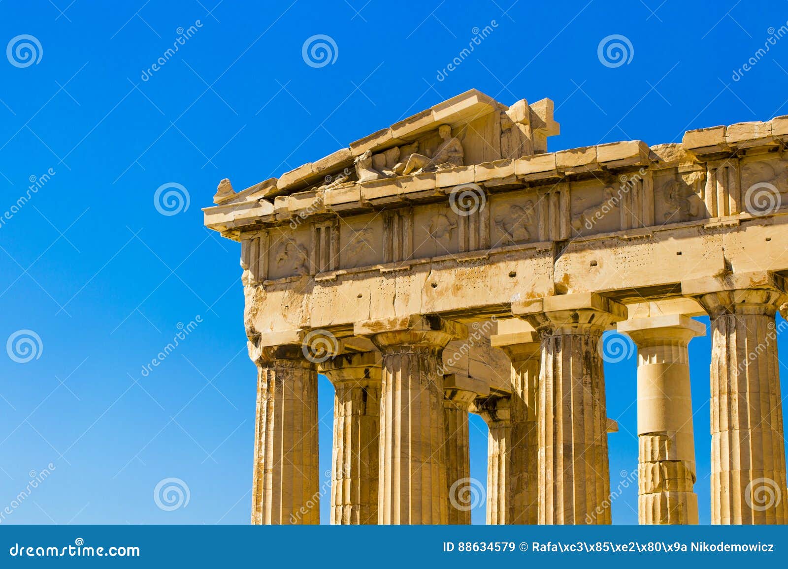 Column Akropolis Architecture Stock Image - Image of carre, evening ...