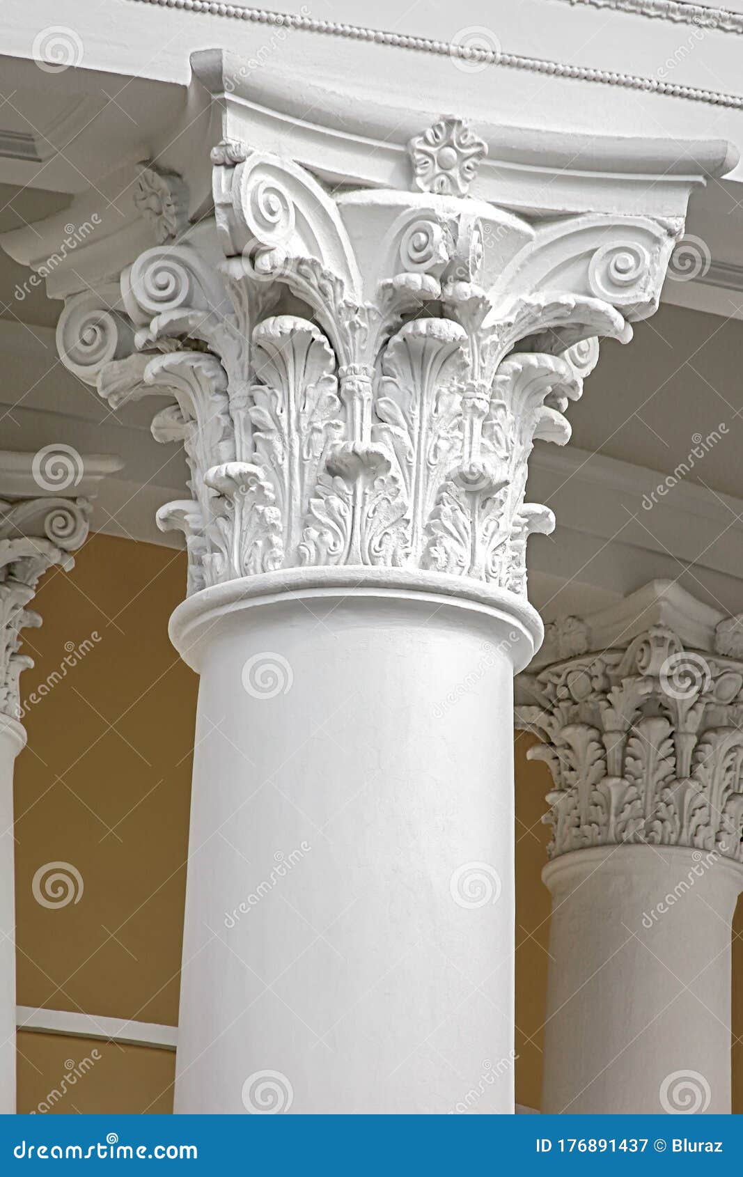 Column Architectural Detail and Symbolism Stock Image - Image of shape ...