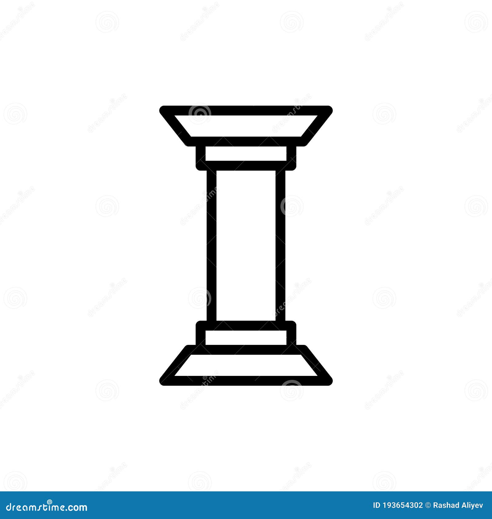 Column Architecture Icon. Simple Line, Outline Vector Elements of ...