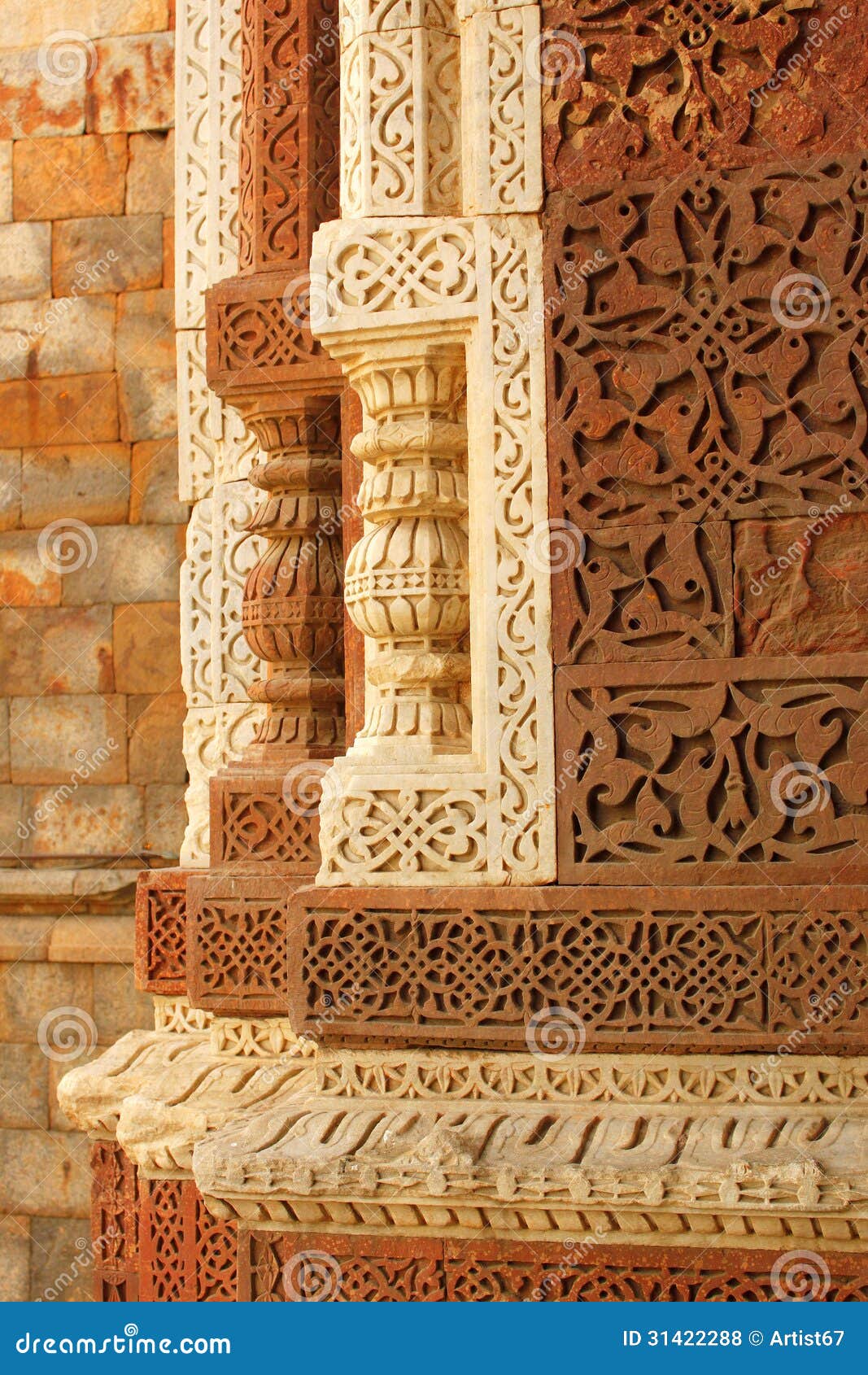 Column Base stock photo. Image of minar, tower, qutub - 31422288