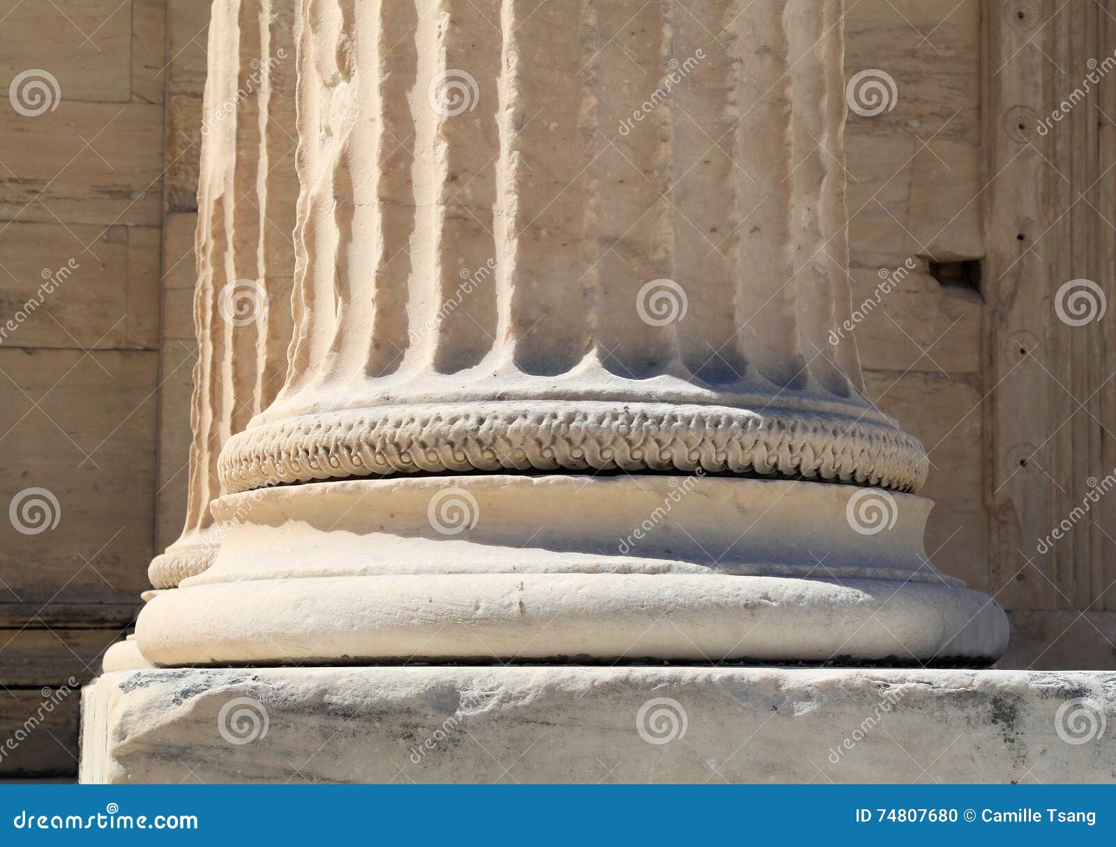 Column Base stock photo. Image of ionic, granite, ancient - 74807680