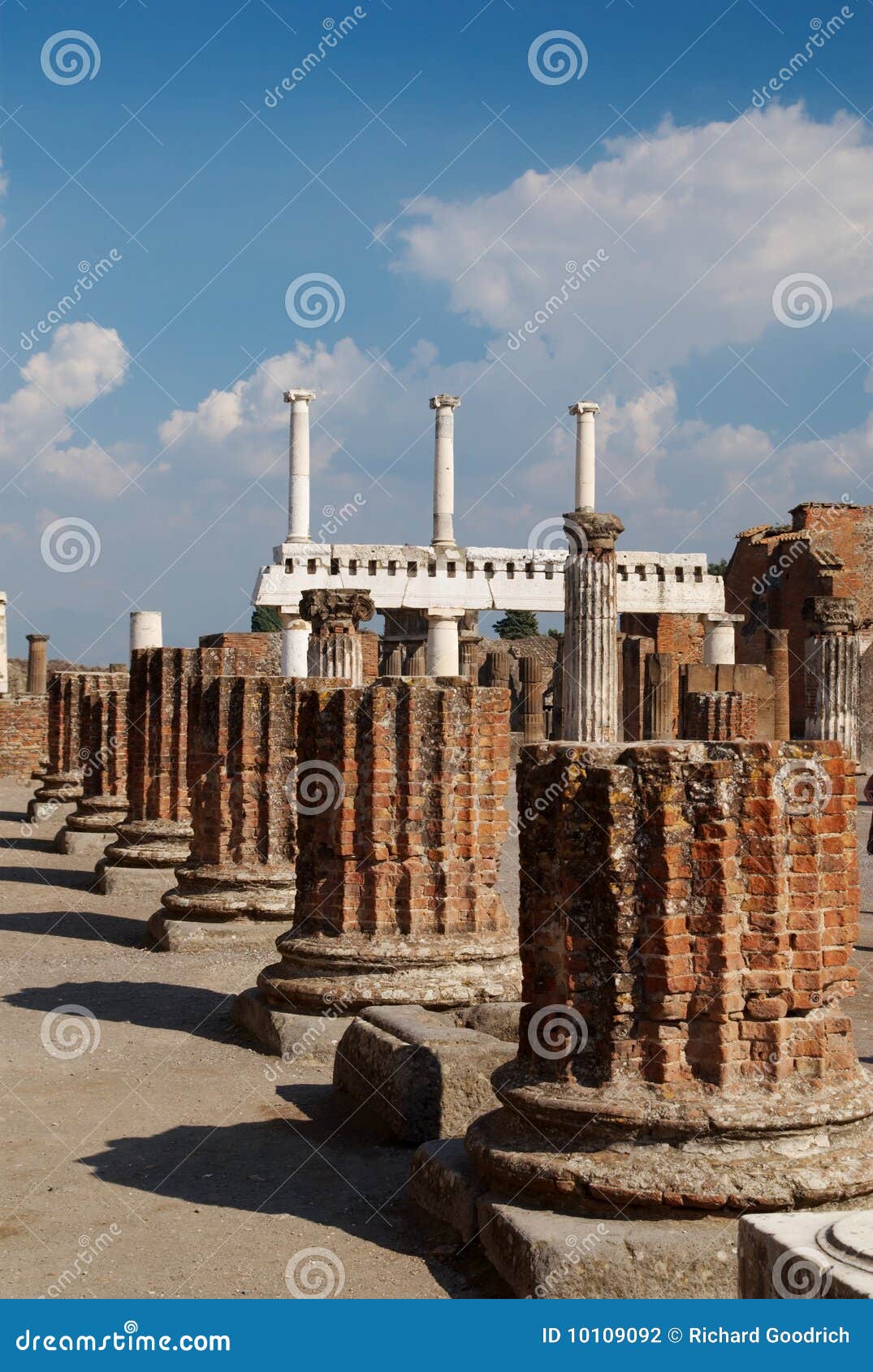 Column Bases, Pompeii, Italy Stock Photo - Image of architecture ...