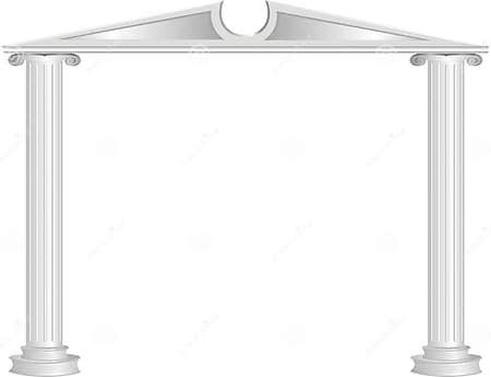 Column Border Vector stock vector. Illustration of isolated - 8073831