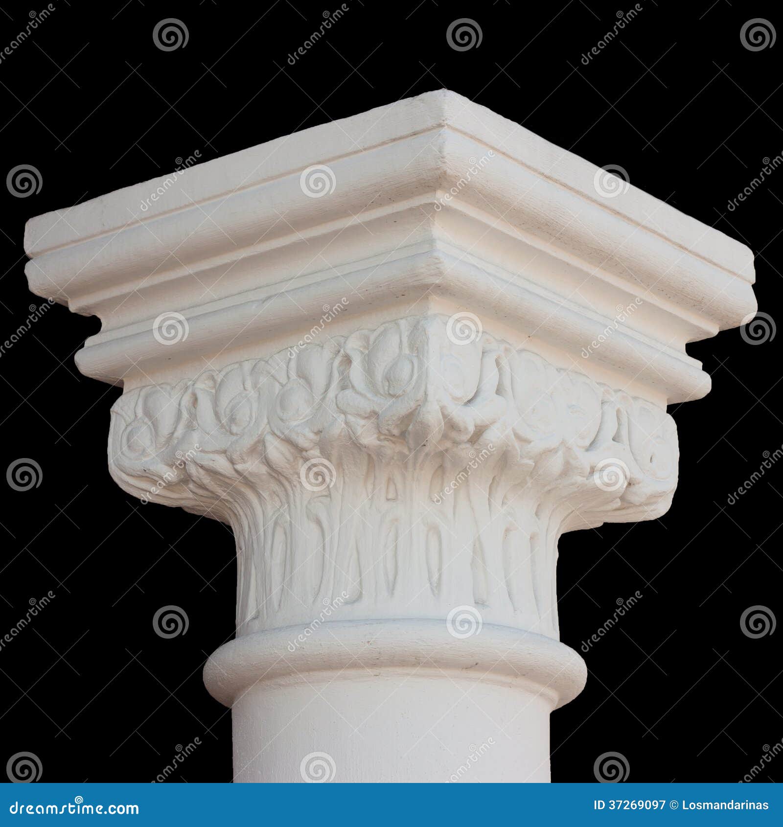 Column capital isolated stock image. Image of decor, gothic - 37269097