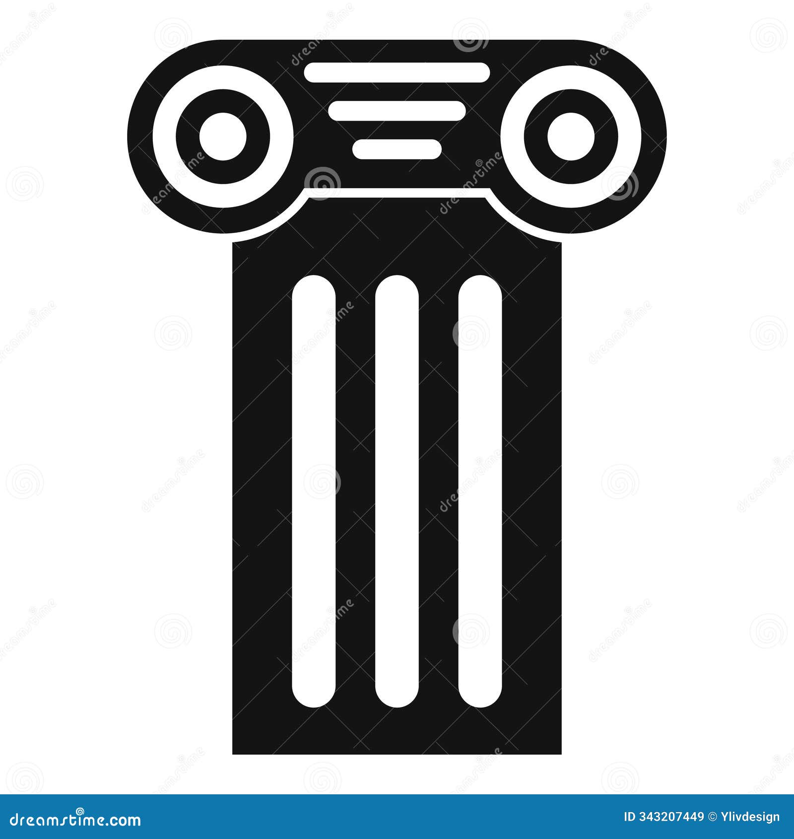 Column Capital Supporting Structure Representing Classical Architecture ...