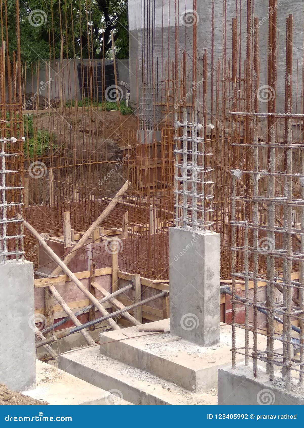 Column casting stock photo. Image of column, residential - 123405992