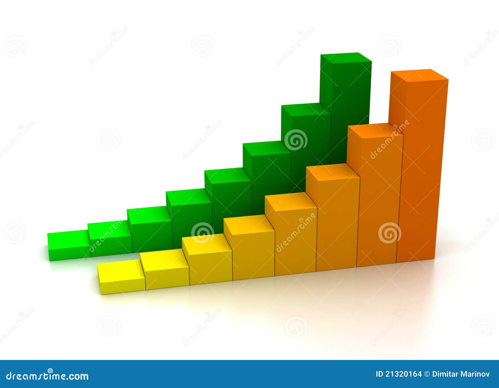 Column chart stock illustration. Illustration of render - 21320164