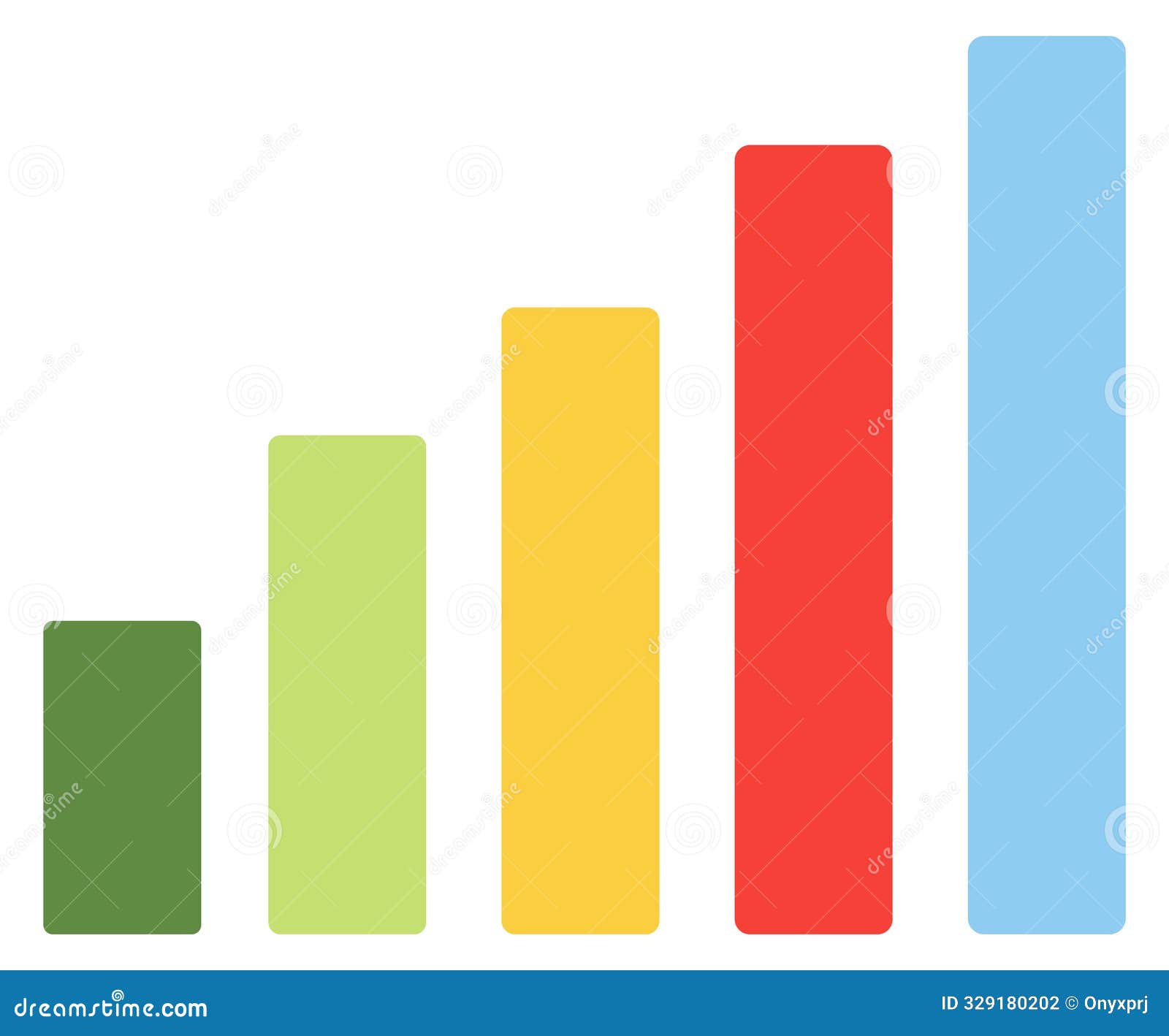 Column Chart Color Icon. Data Infographics Symbol Stock Photo ...