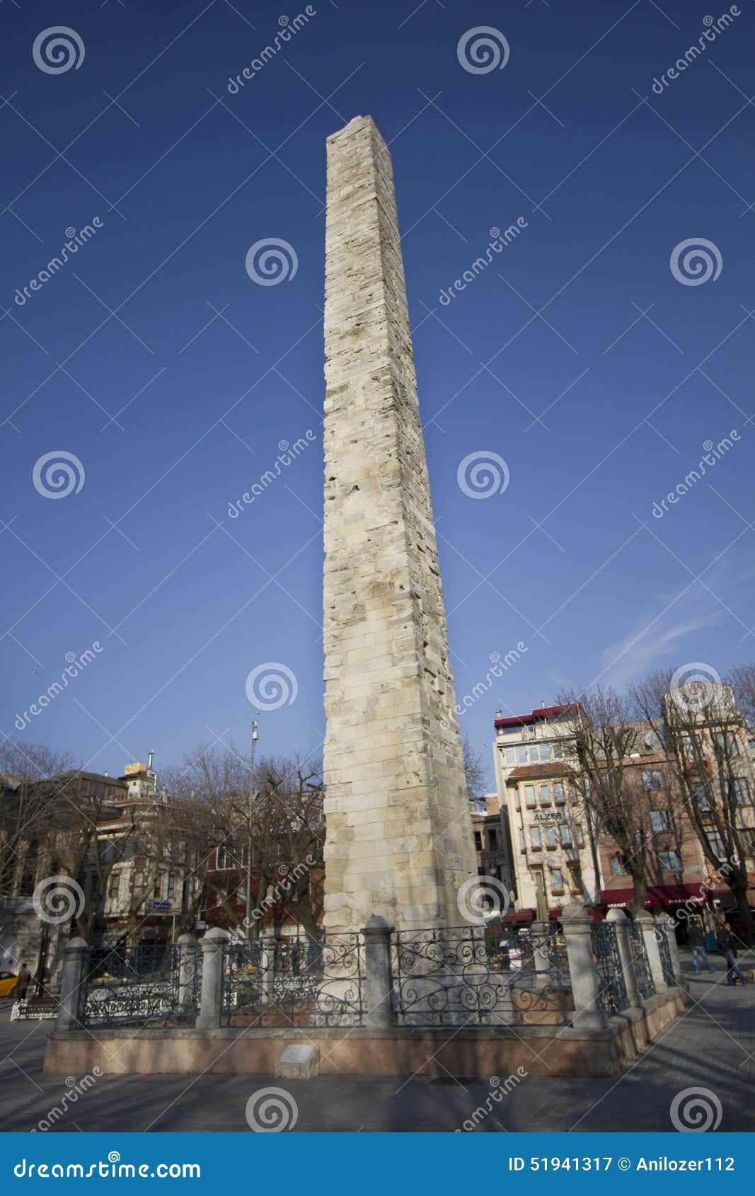 Column of Constantine in Hippodrome. Istanbul Stock Image - Image of ...