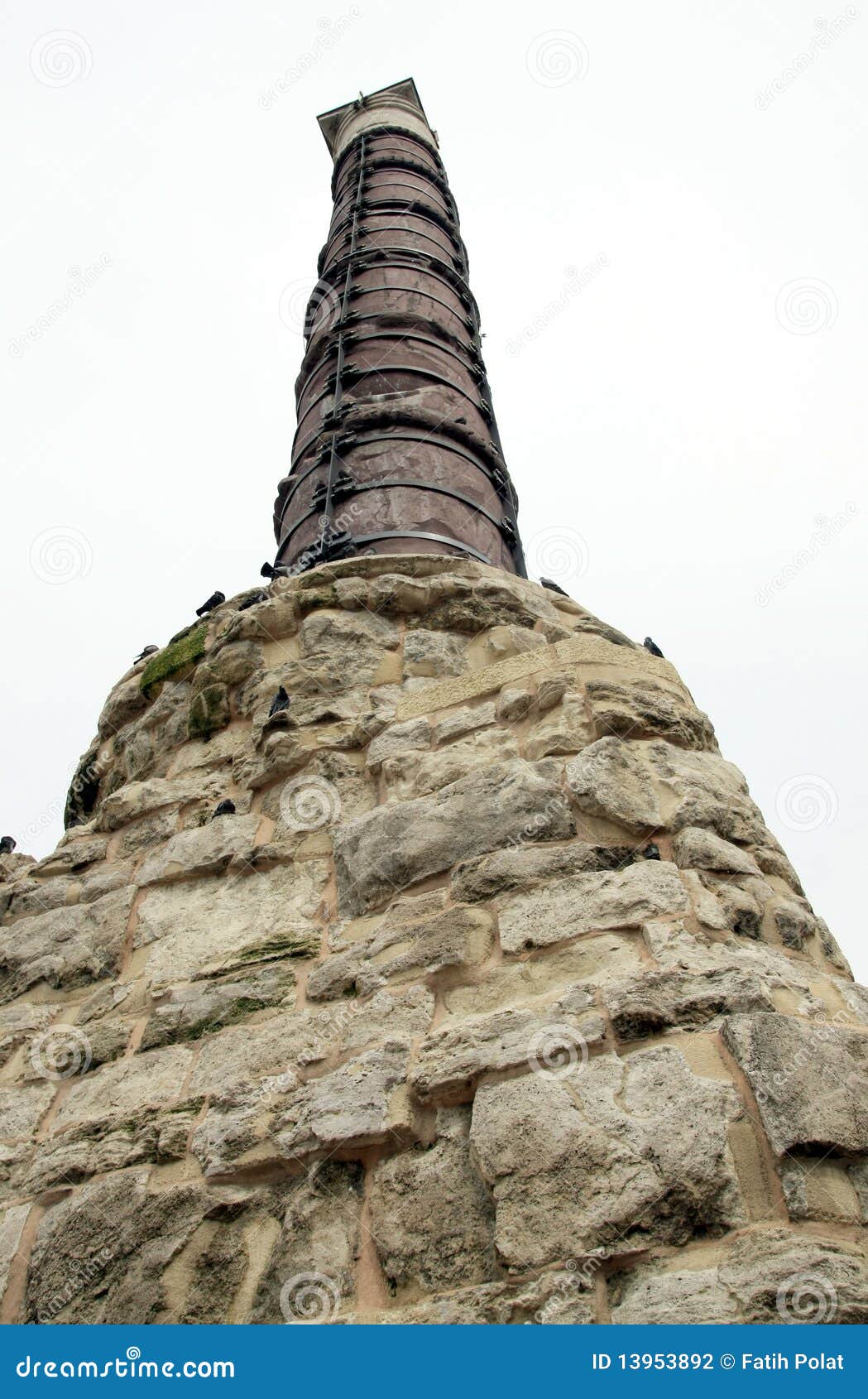 The Column of Constantine in Istanbul Stock Photo - Image of turkey ...