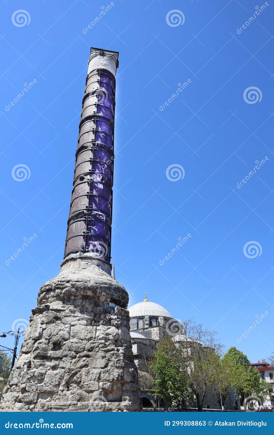 The Column of Constantine, Istanbul Stock Image - Image of istanbul ...