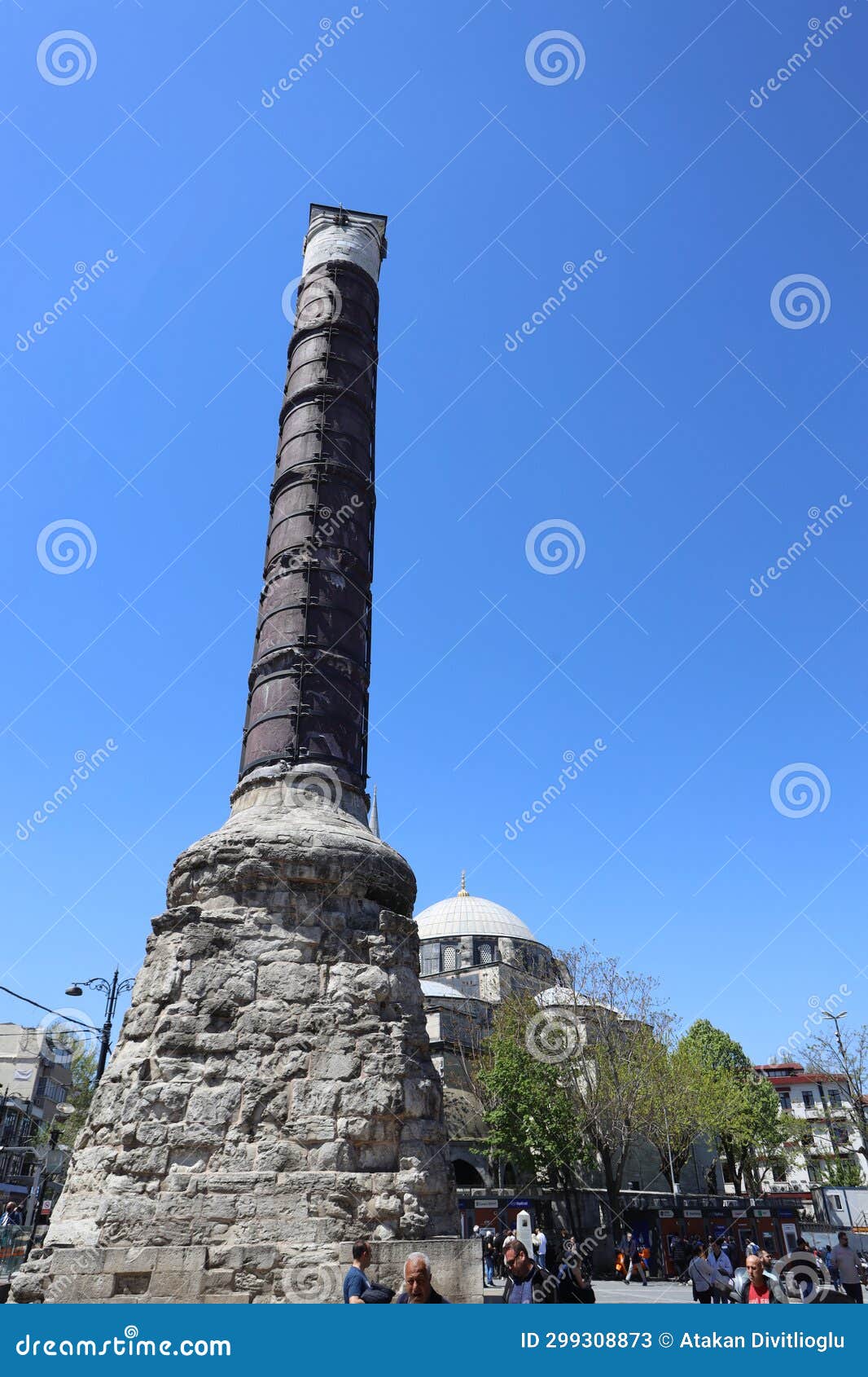 The Column of Constantine, Istanbul Stock Image - Image of column ...