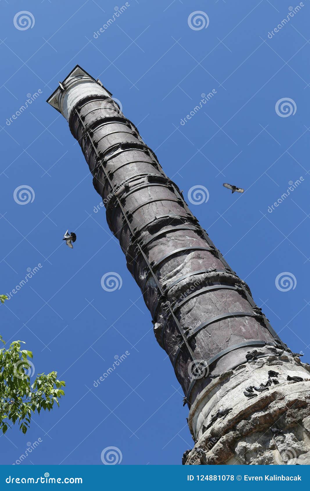 Column of Constantine in Istanbul, Turkey Stock Photo - Image of turkey ...