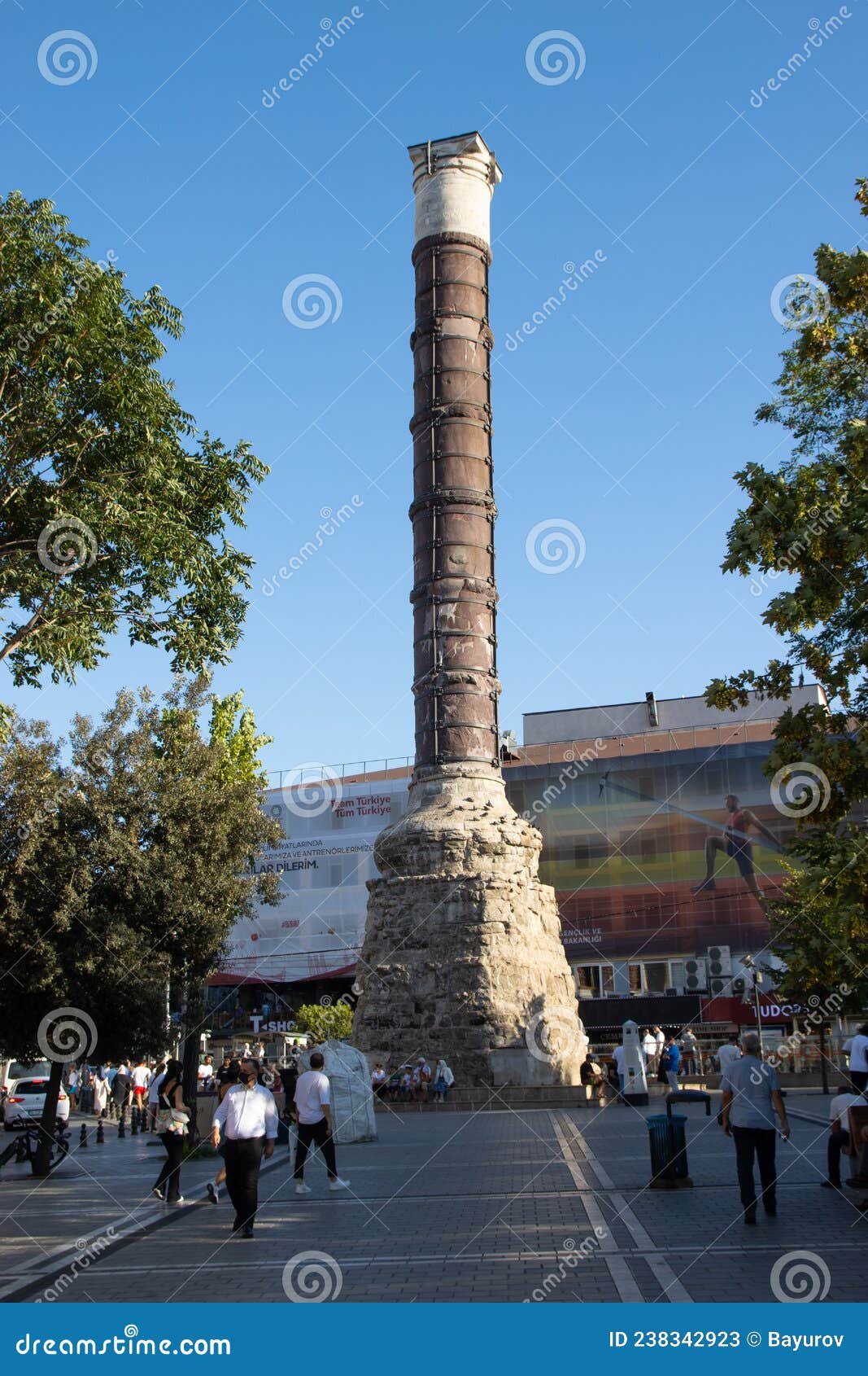 Column of Constantine in Istanbul Editorial Stock Photo - Image of 2021 ...