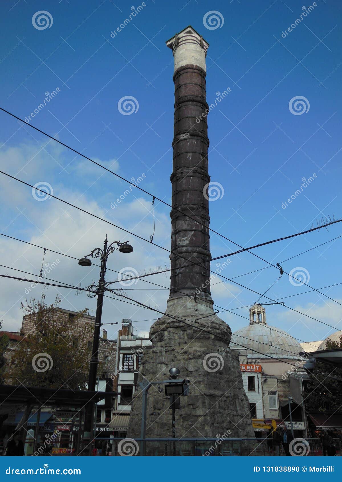 Column of Constantine, Monument in Istanbul Editorial Image - Image of ...