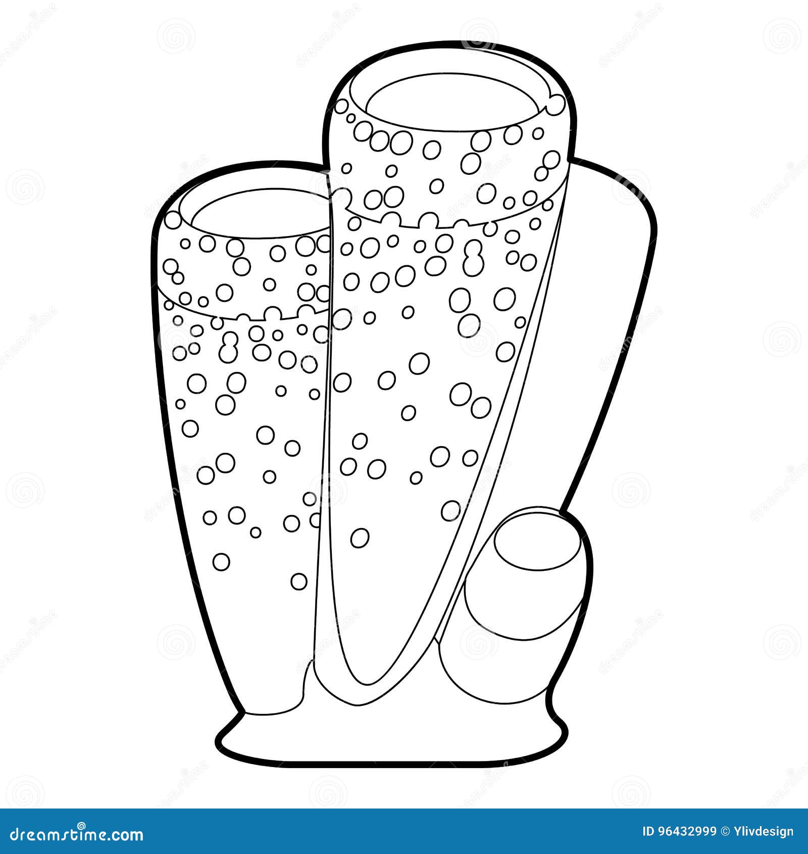 Column coral icon outline stock vector. Illustration of life - 96432999