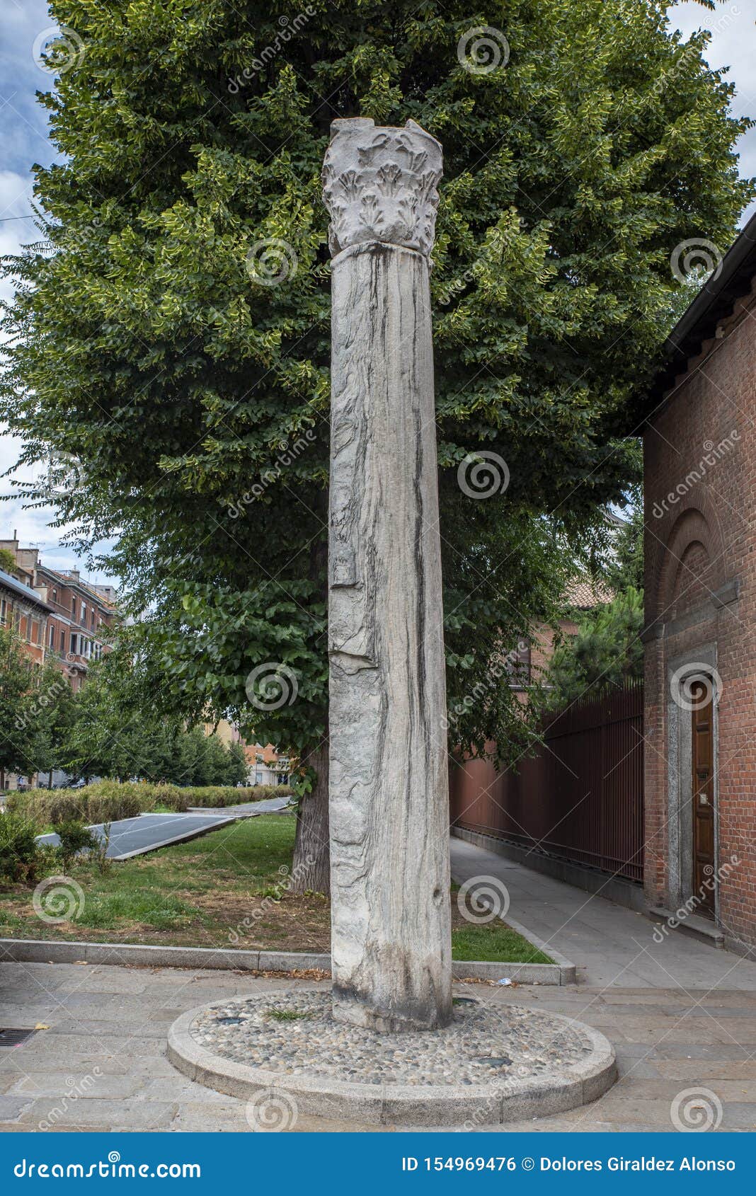 The Devil`s Column on Square, Milan Stock Photo - Image of europe ...