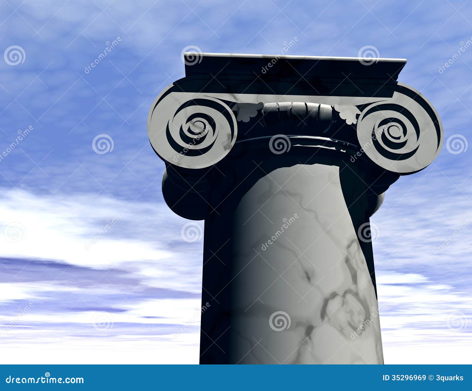 Column stock illustration. Illustration of surreal, rendering - 35296969