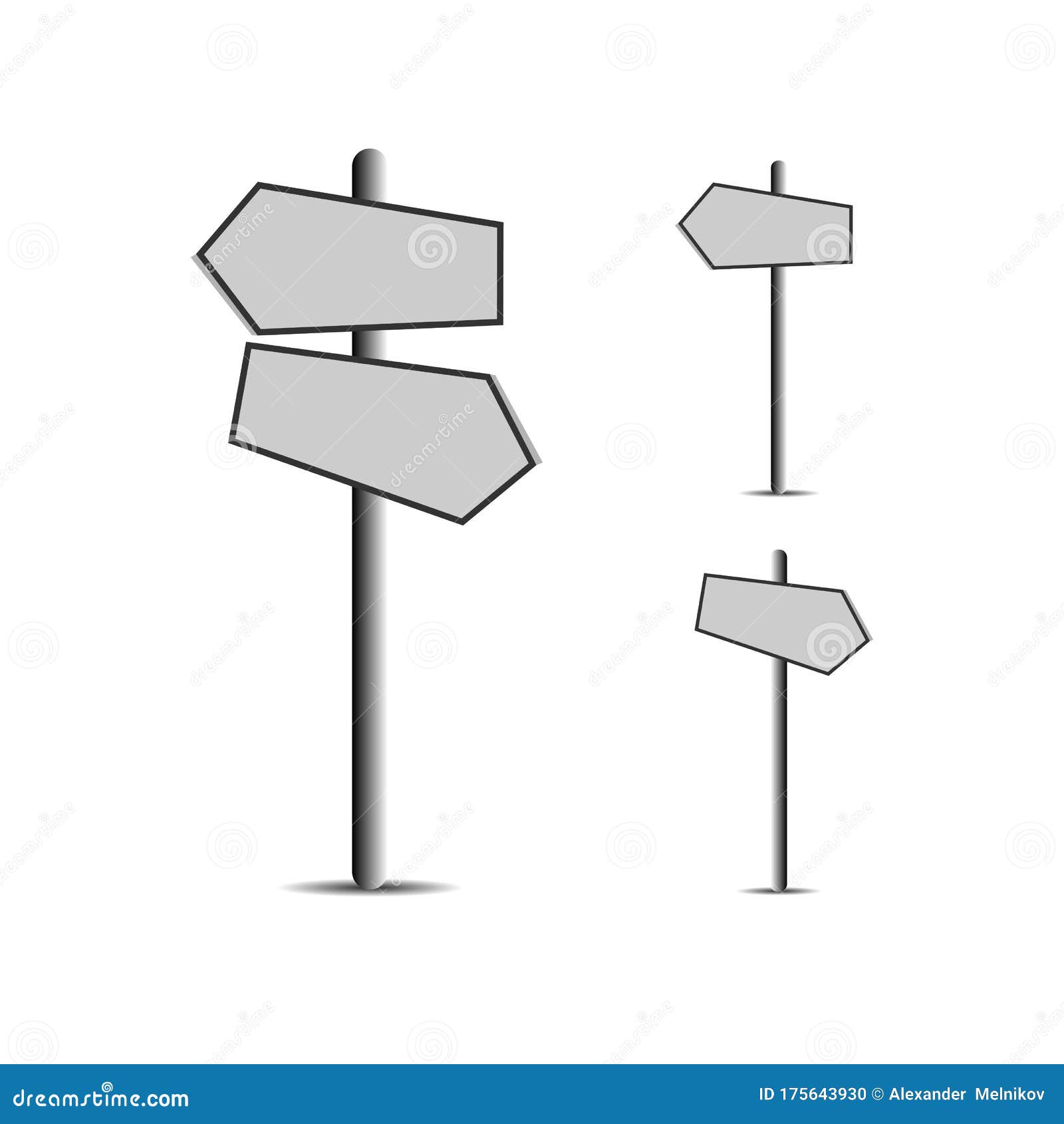 Column Direction Signpost Icon. Vector Illustration Eps 10 Stock ...