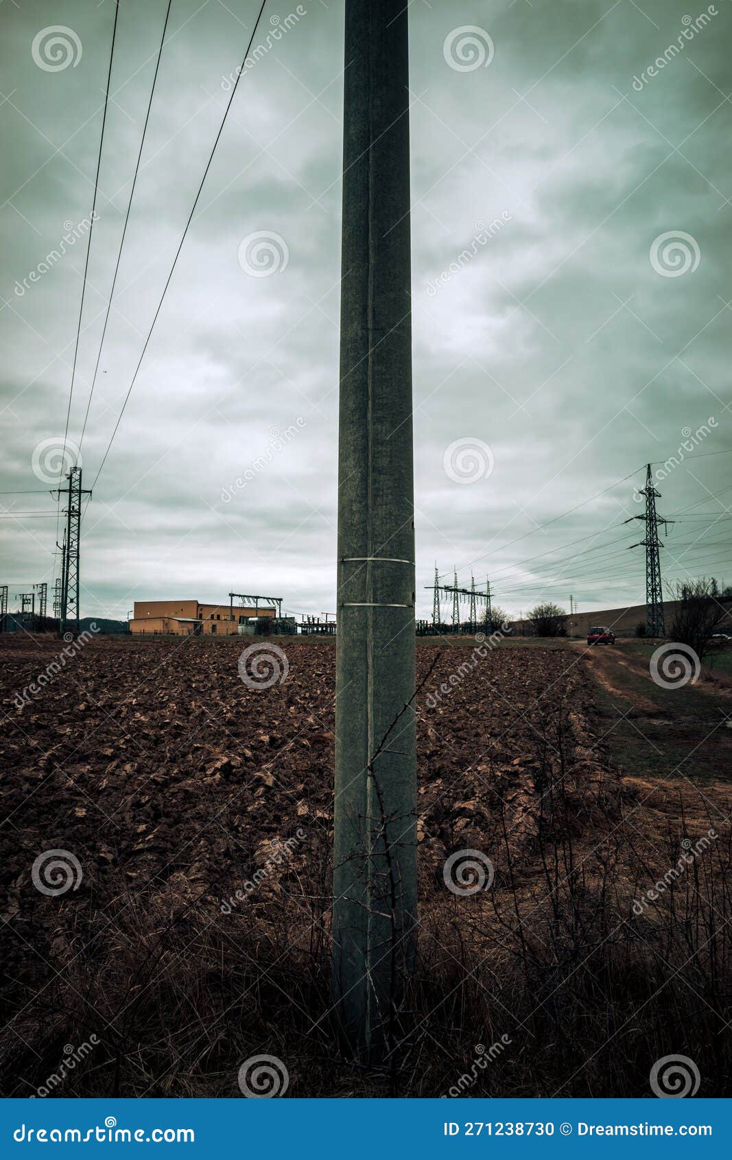 Column and field stock photo. Image of generate, distribution - 271238730