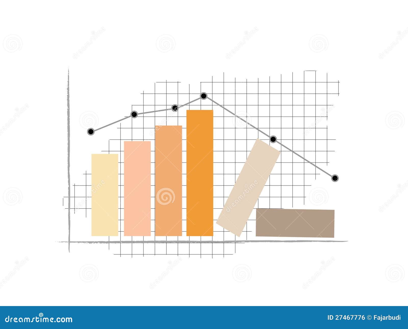 Column Graph Vector Illustration | CartoonDealer.com #27467776