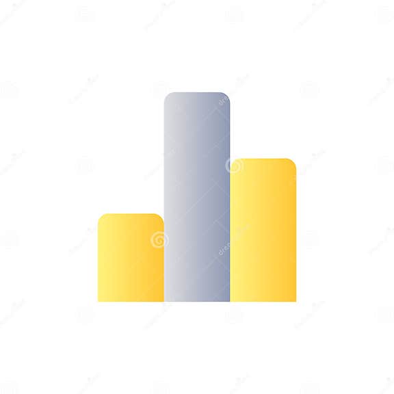 Column Graph Flat Gradient Two-color Ui Icon Stock Vector - Illustration of school, application ...