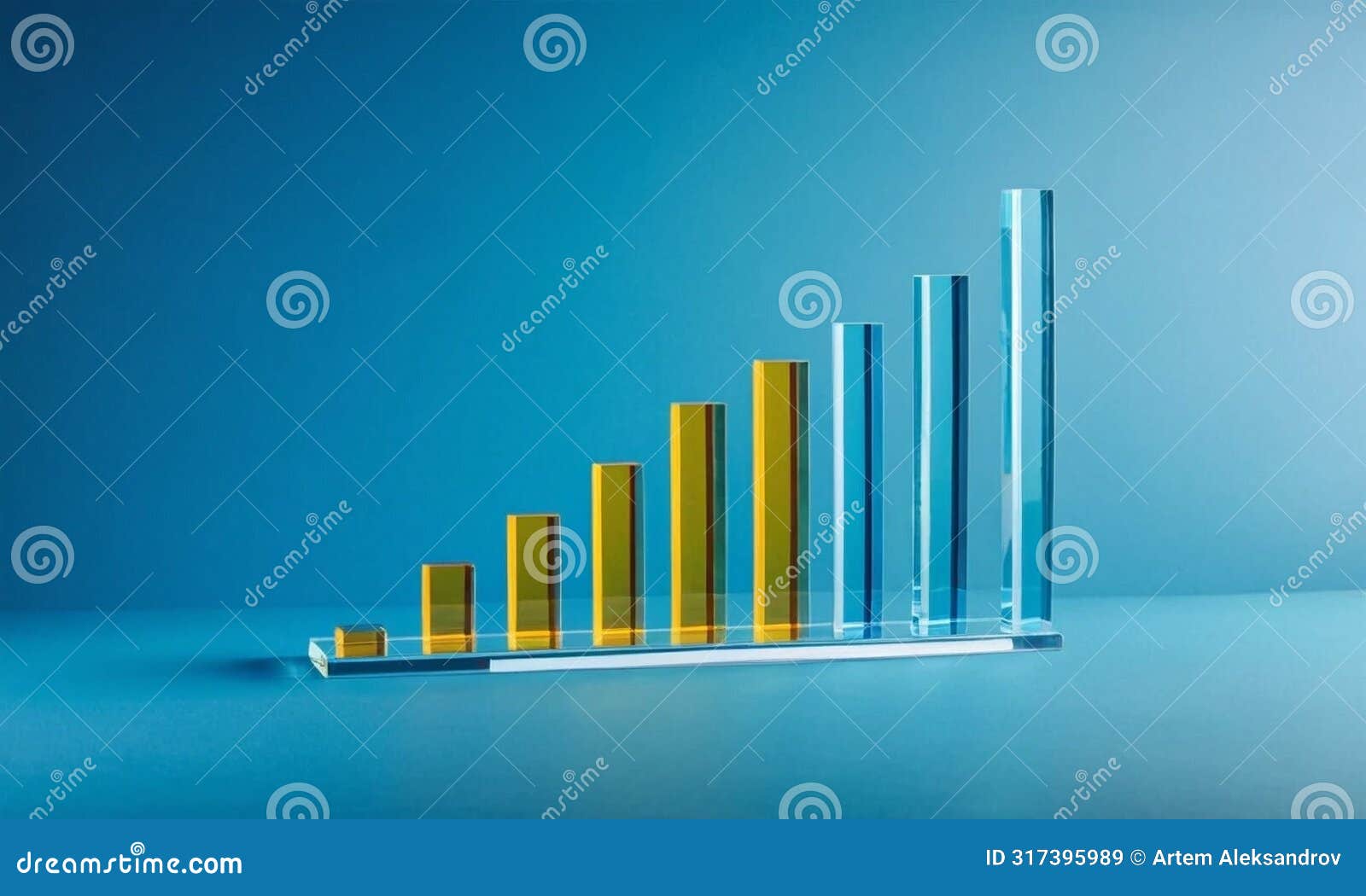 Column Graph, Glass Rectangle Scale. Stock Illustration - Illustration ...