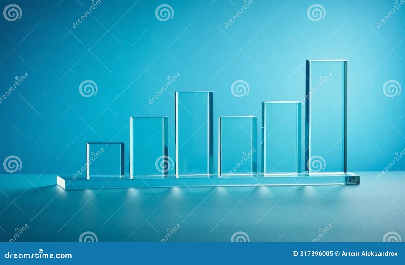 Column Graph, Glass Rectangle Scale. Stock Illustration - Illustration ...