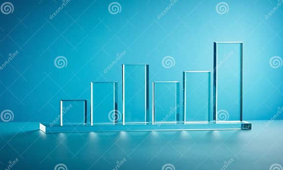 Column Graph, Glass Rectangle Scale. Stock Illustration - Illustration ...