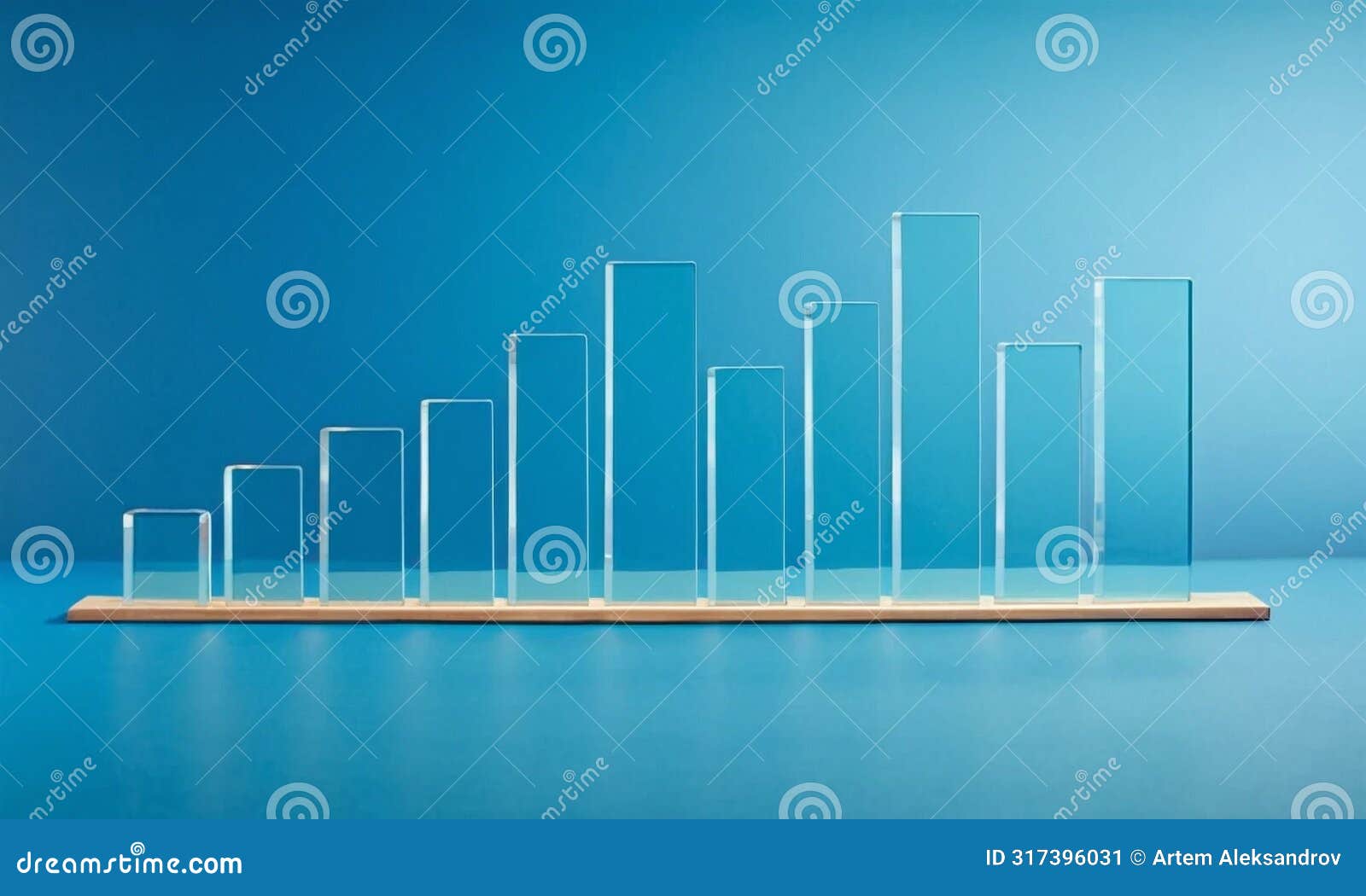 Column Graph, Glass Rectangle Scale. Stock Illustration - Illustration ...