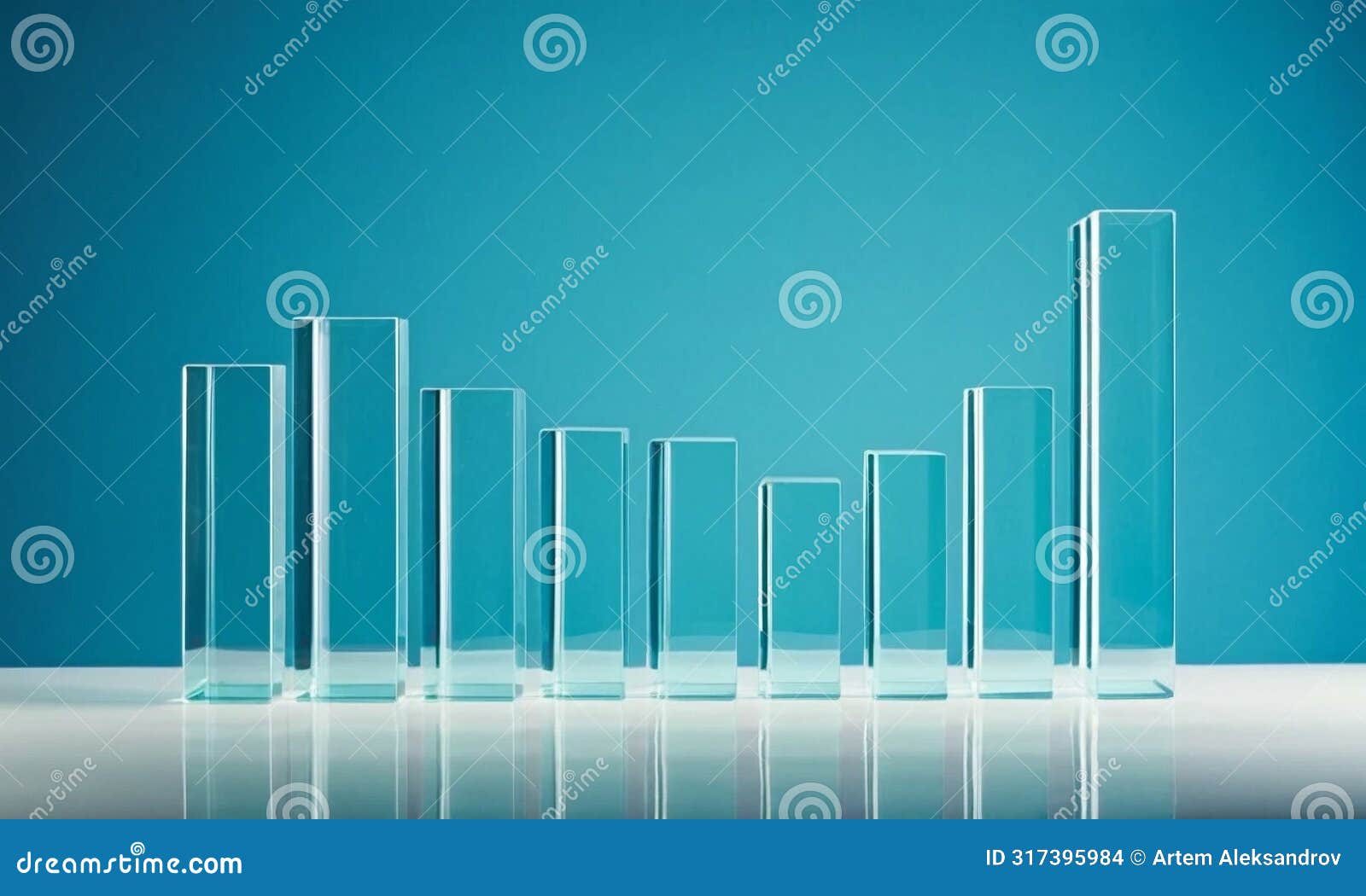 Column Graph, Glass Rectangle Scale. Stock Illustration - Illustration ...